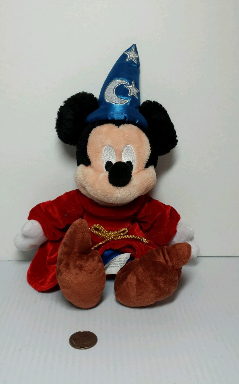 Walt Disney World Parks Fantasia Wizard Mickey Mouse 14" Plush - Out of ...