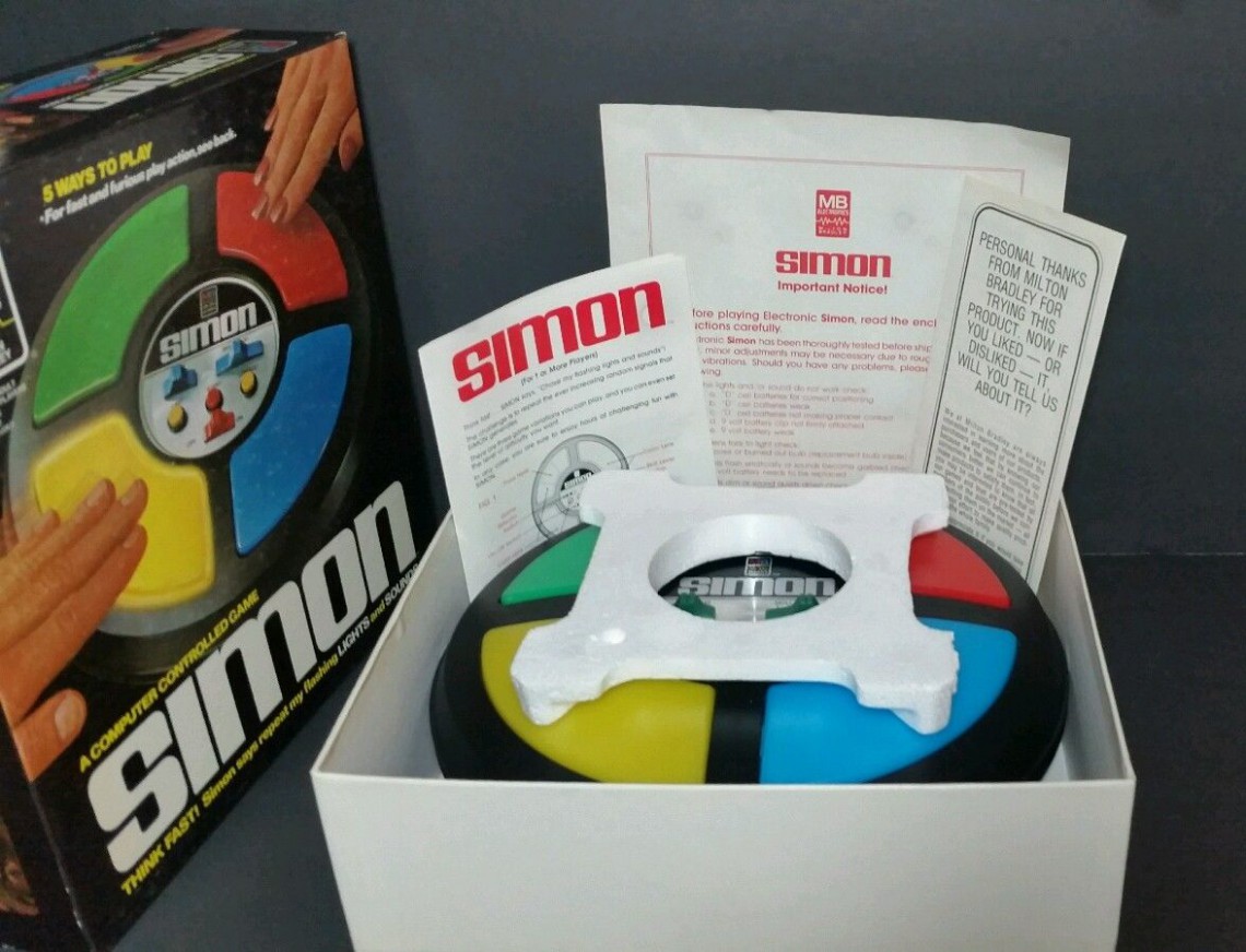 Vintage 1978 Simon Game with Original Box and Instructions - Out of the ...