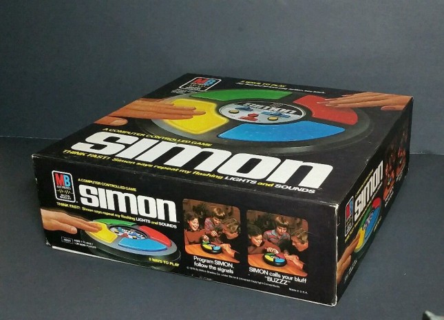 Vintage 1978 Simon Game with Original Box and Instructions - Out of the ...