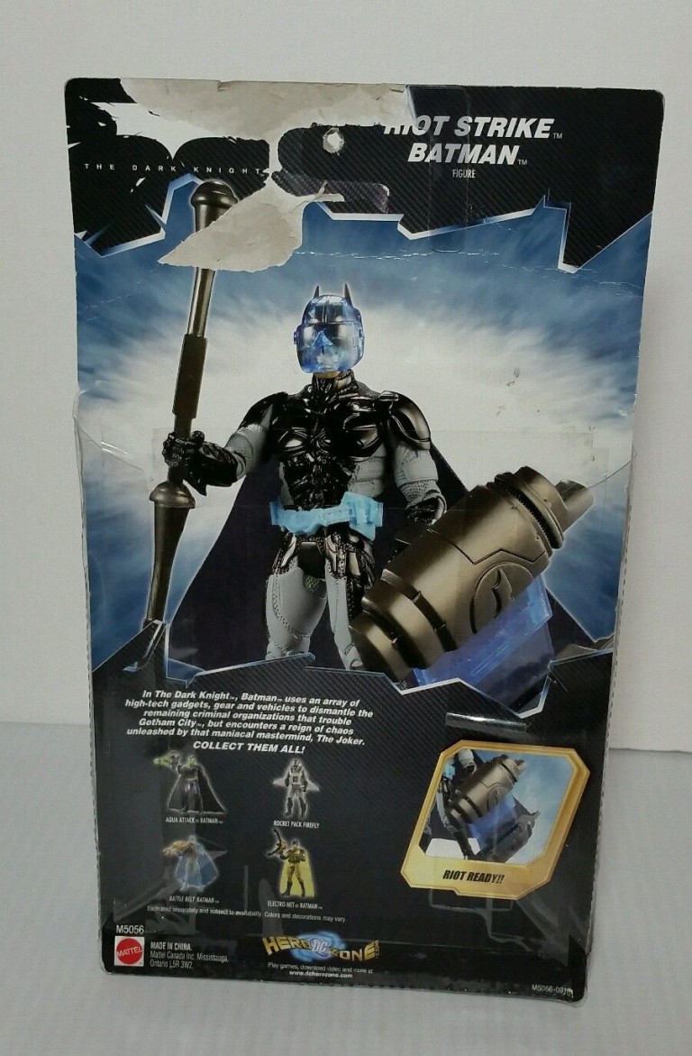 The Dark Knight Movie Riot Strike Batman - Out of the Boxx Toys