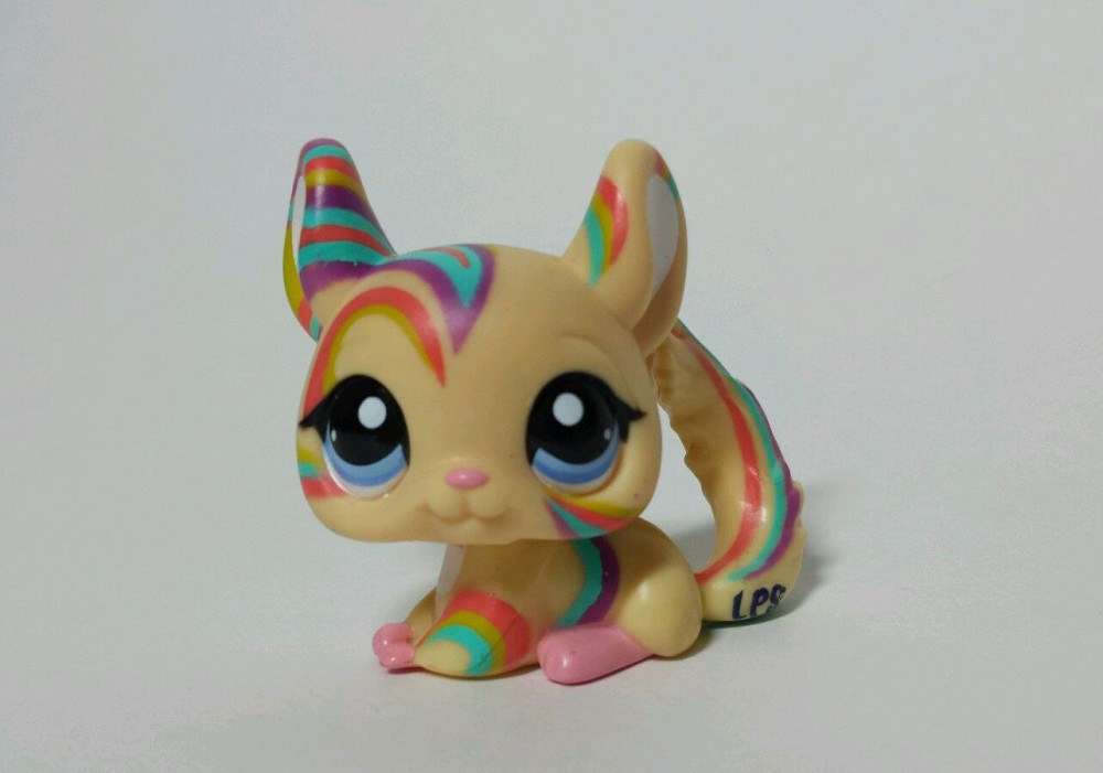 Littlest Pet Shop #1577 Colorful Chinchilla with Blue Eyes - Out of the ...