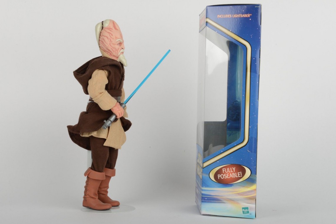 2002 Star Wars Attack of the Clones Ki Adi Mundi 12" Action Figure ...