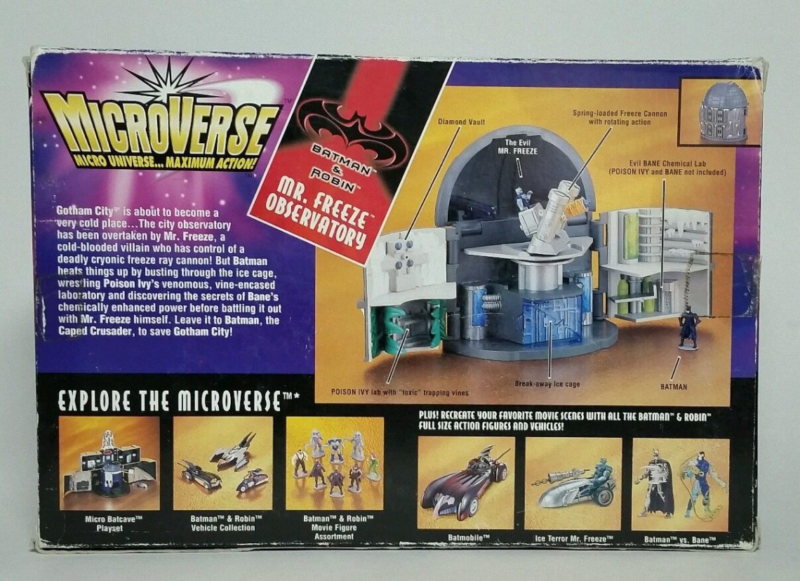 1997 Kenner Batman and Robin Microverse Mr. Freeze Observatory Micro ...