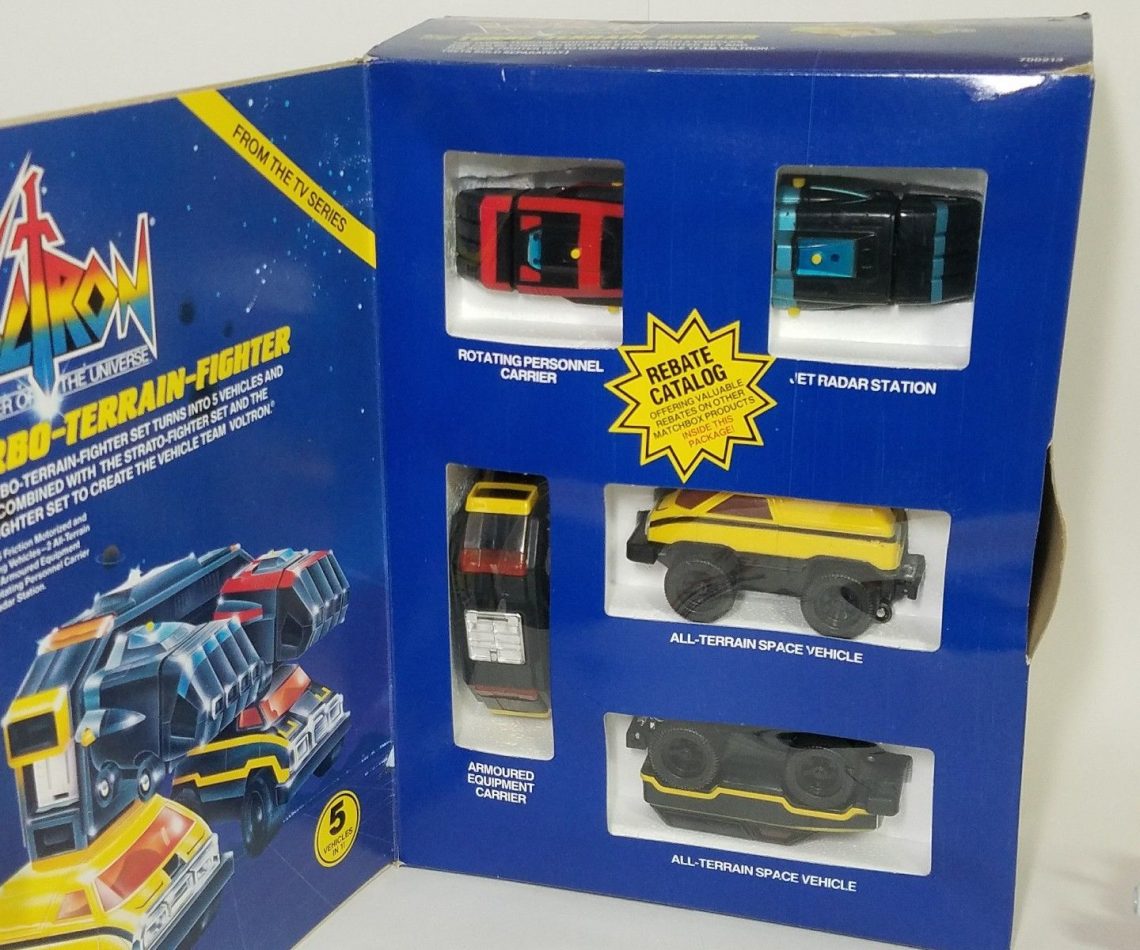 Vintage 1984 Matchbox Voltron Strato, Turbo-Terrain, Flight Fighter 15 ...
