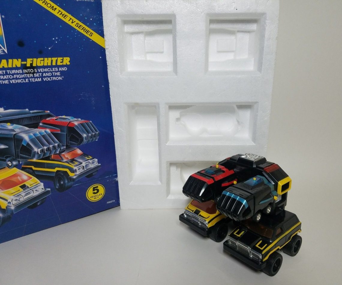Vintage 1984 Matchbox Voltron Strato, Turbo-Terrain, Flight Fighter 15 ...